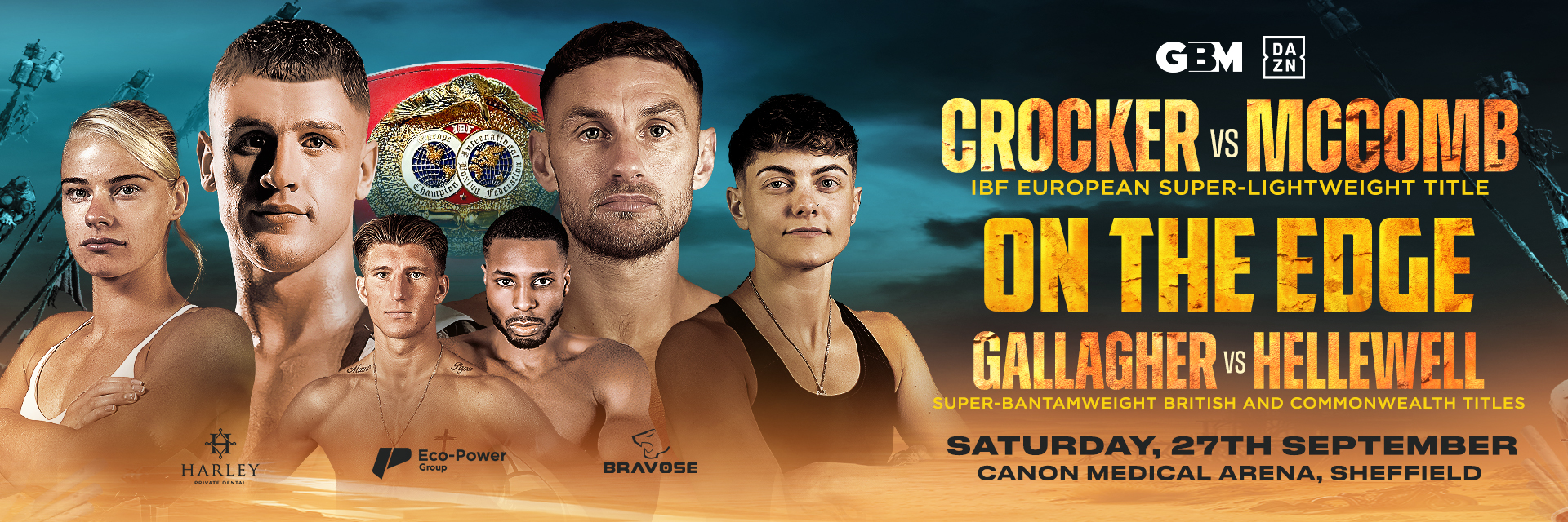 GBM: ON THE EDGE - Saturday 27th September - Canon Medical Arena, Sheffield - Tapaygo ...